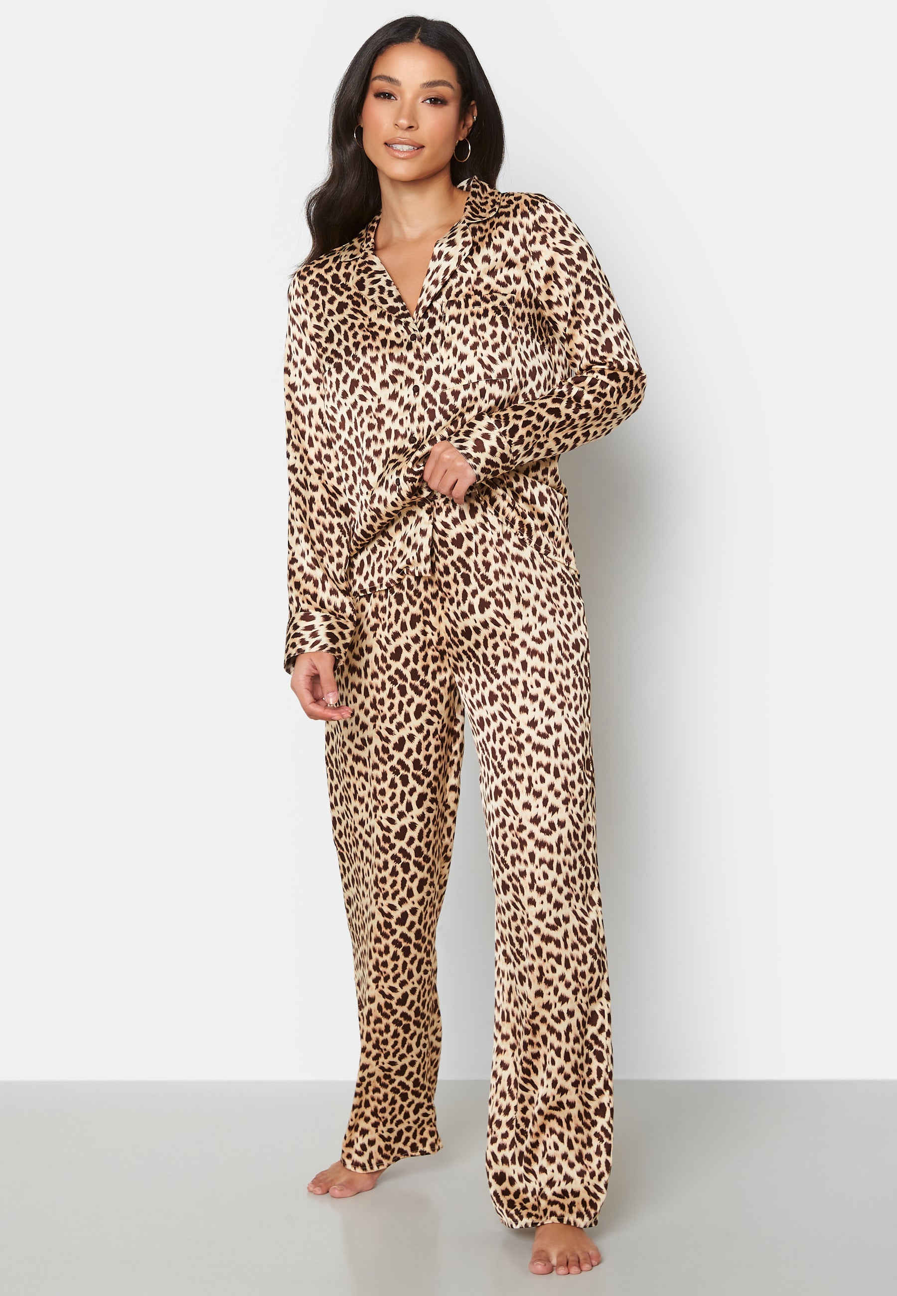 Bubbleroom – Steph pyjama shirt set – Pyjamas – Patterned / Multi