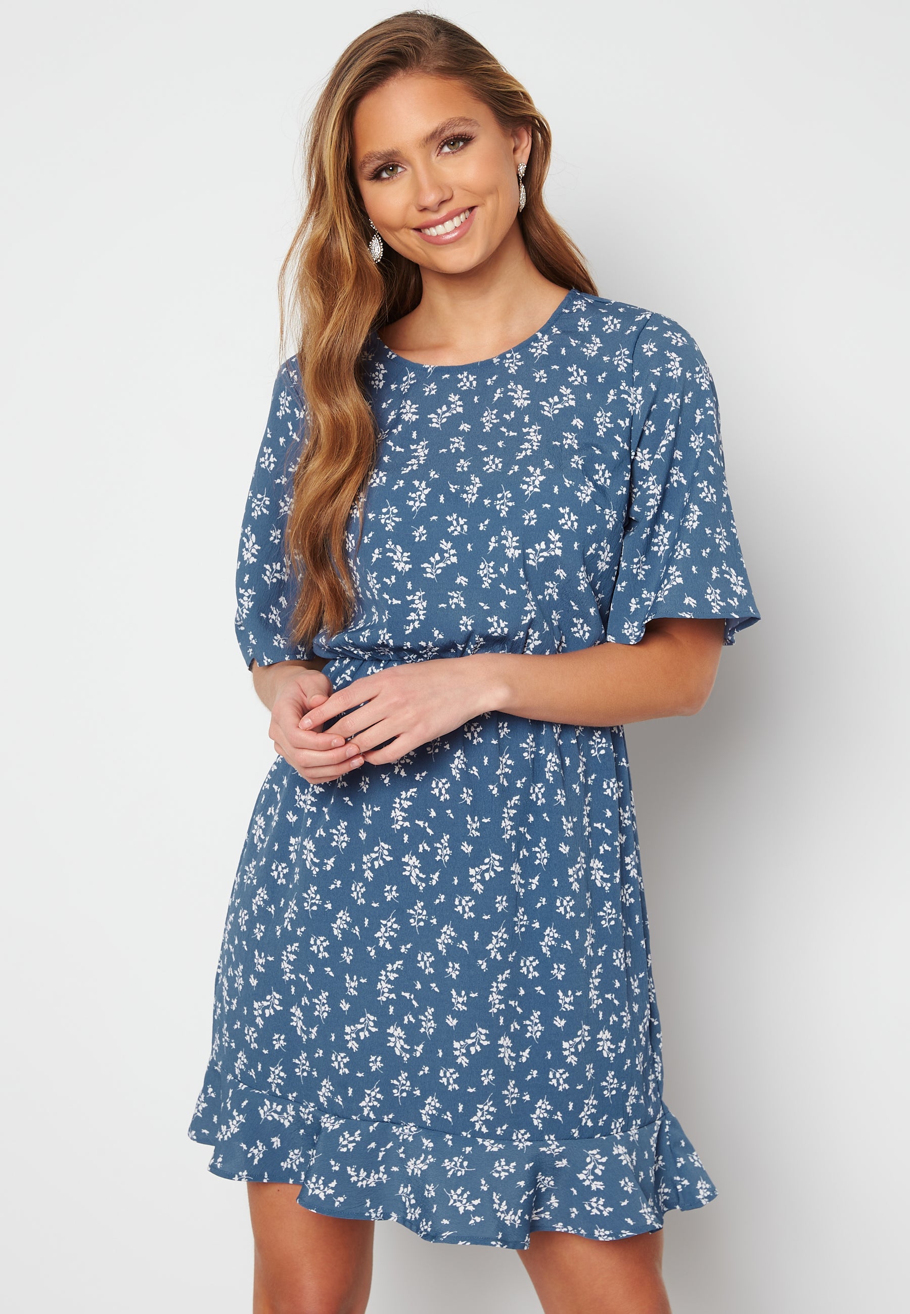 Bubbleroom – Yvette dress – Dresses – Blue / Floral