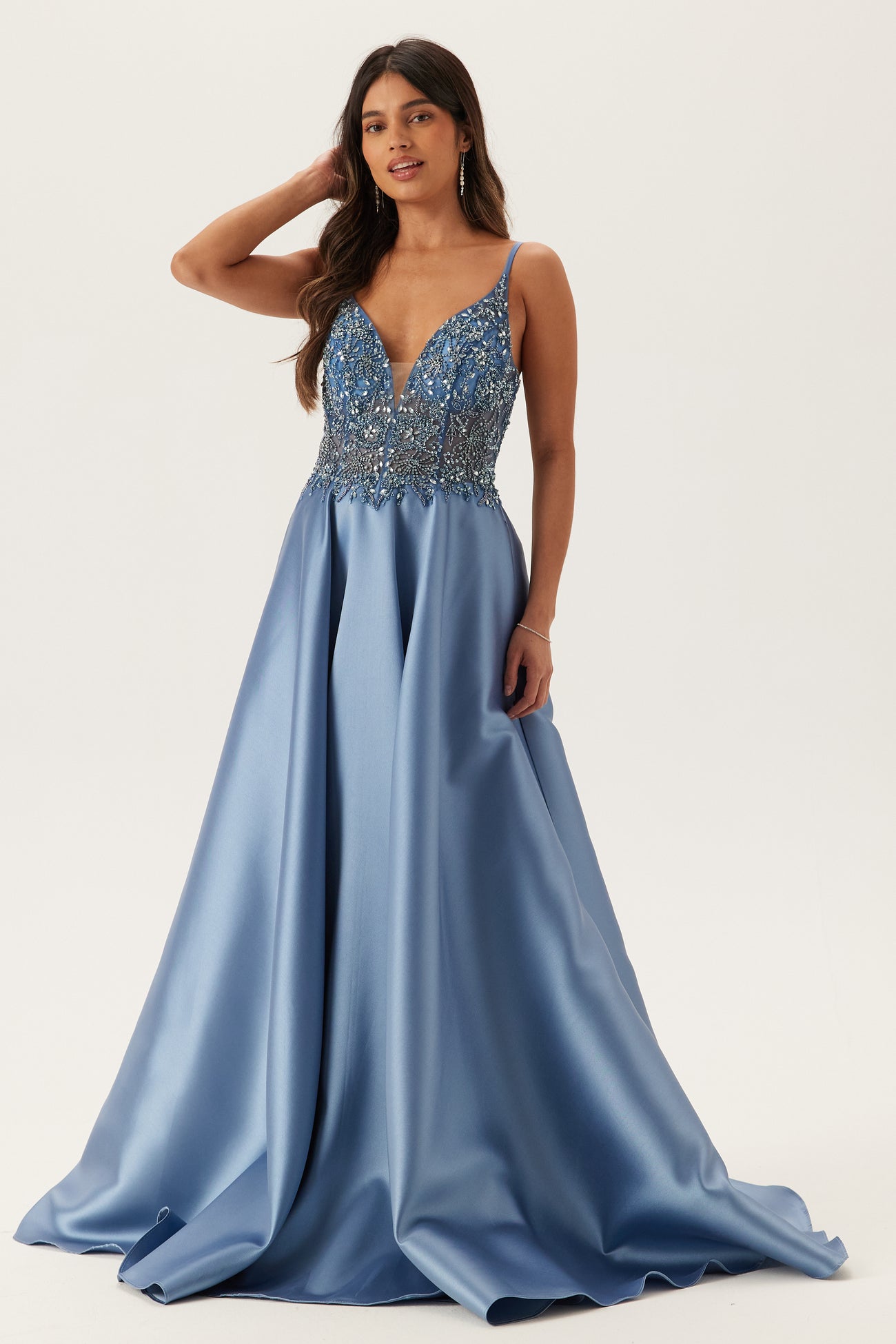 Christian koehlert - Christian Koehlert - Mikado Evening Dress Alaska Blue