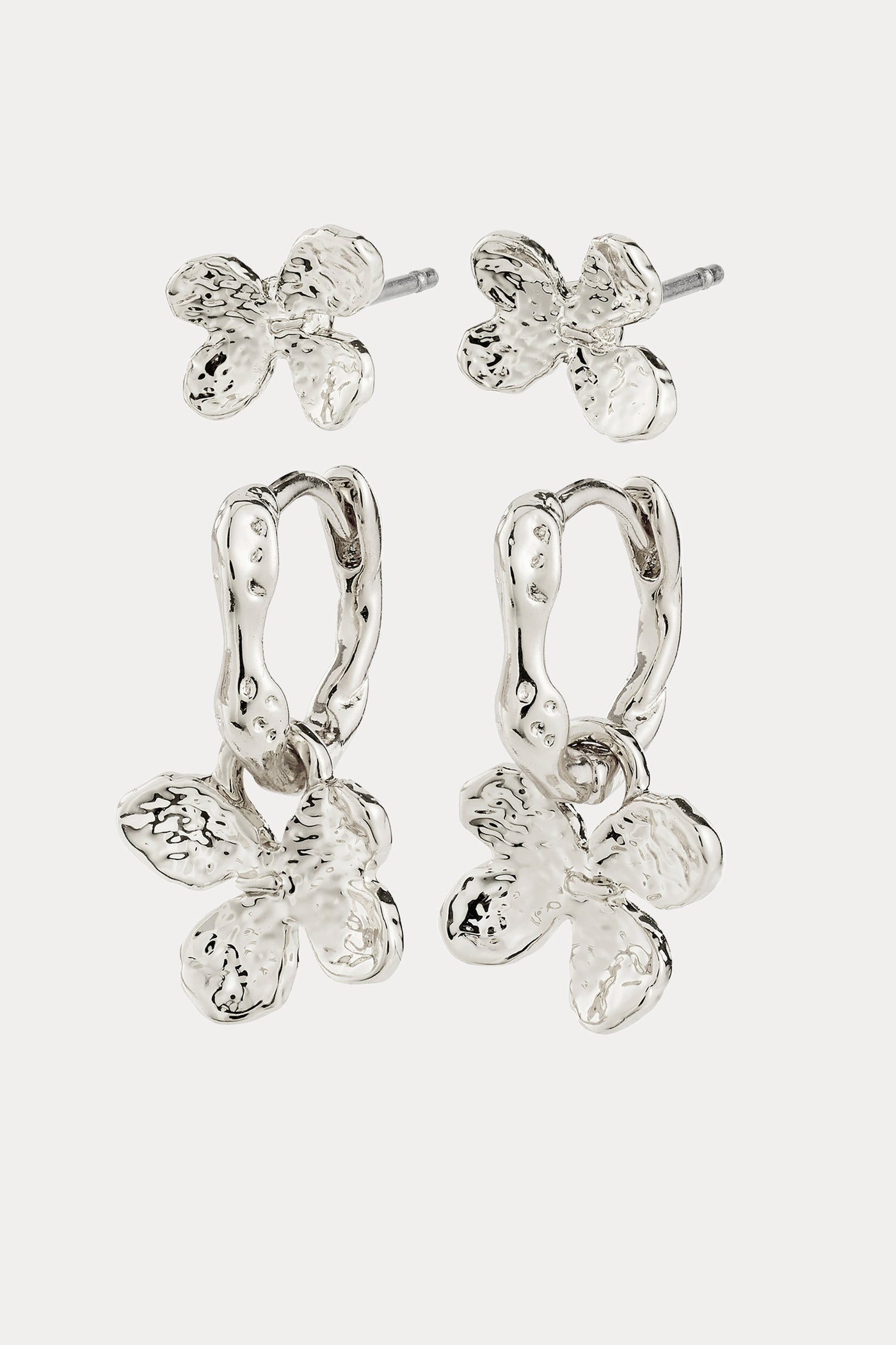 Pilgrim - Pilgrim - Ajani Earrings 2-in-1 Set, Silver Silver