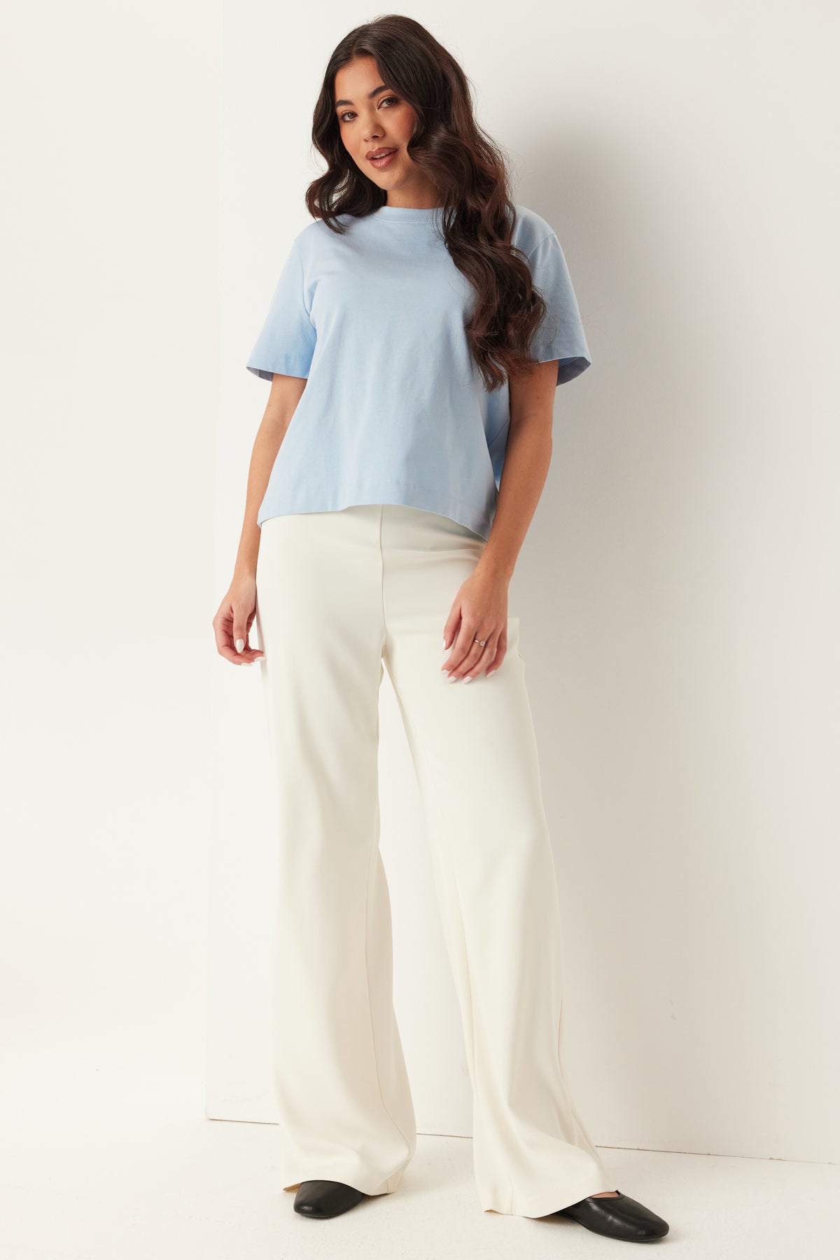 Selected - SELECTED - Slfessentail Boxy Tee Cashmere Blue